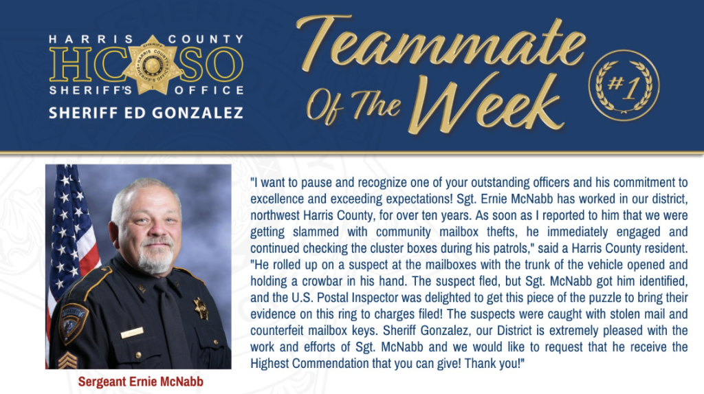 Message from Sheriff Ed Gonzalez – Sheriff Ed Gonzalez and the Harris ...